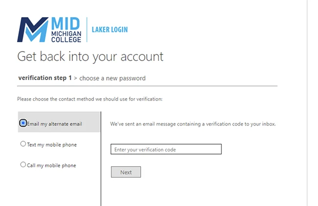 Password Reset Guide | Mid Michigan College - Harrison, MI - Mt ...