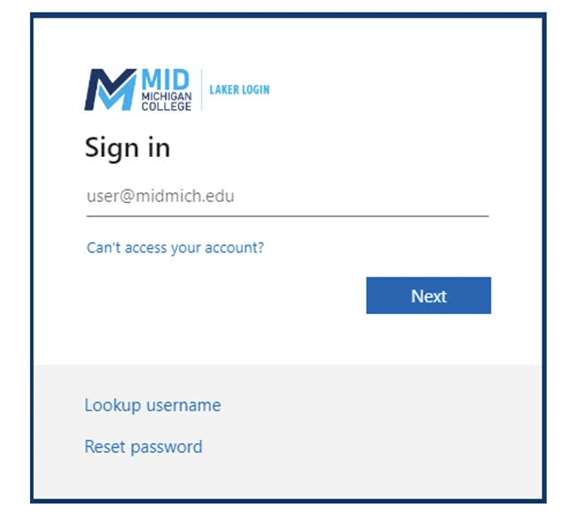 Laker Login Set Up Guide | Mid Michigan College - Harrison, Mt. Pleasant, MI