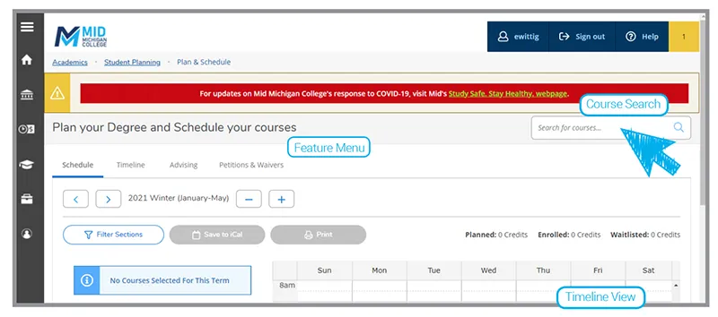 Self-Service Registration Guide | Mid Michigan College - Harrison, MI ...